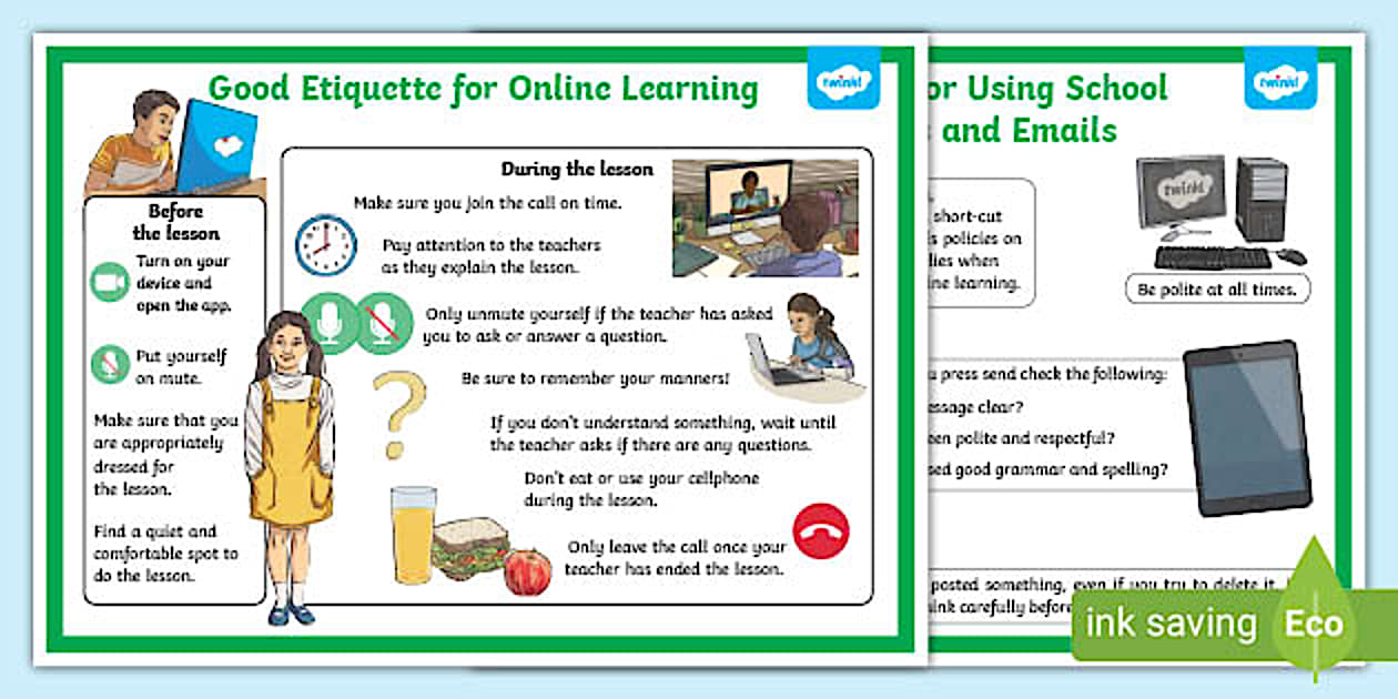 Online Learning Rules (Teacher-Made) - Twinkl