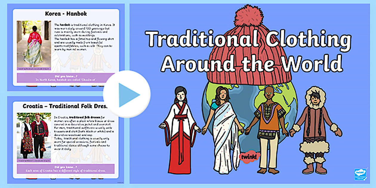 Clothes from Around the World Video PowerPoint - Twinkl