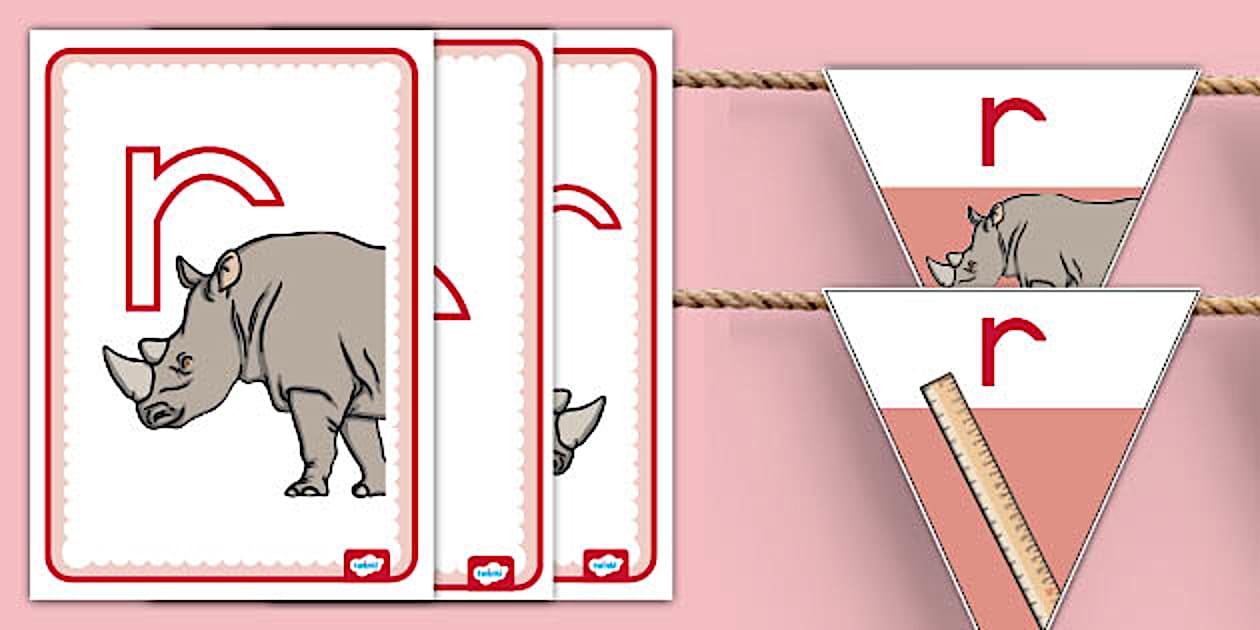 Gr. R Phonics Display Posters and Bunting: R Sound - Twinkl