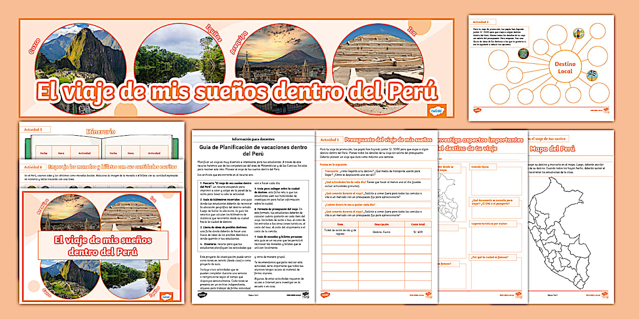 Proyecto ABP - Aprendizaje Basado en Proyectos - El viaje de mi sueños ...
