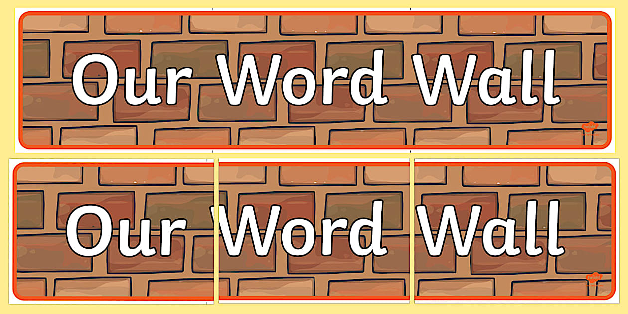 Editable Our Word Wall Display Banner (teacher made)