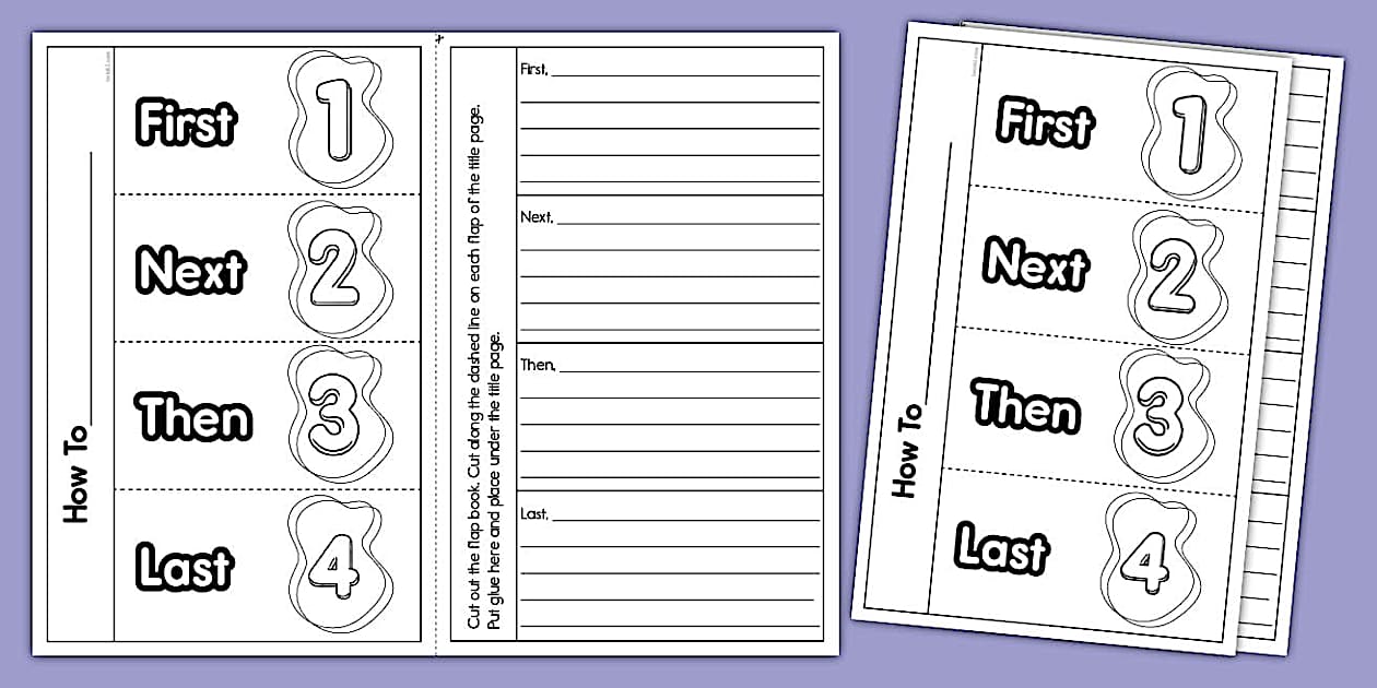 How To Writing: Planning Flap Book for K-2nd Grade - Twinkl