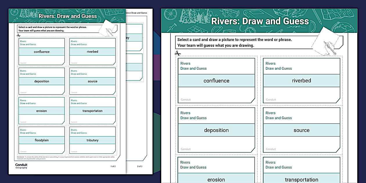 Rivers Guess and Draw (Hecho por educadores) - Twinkl