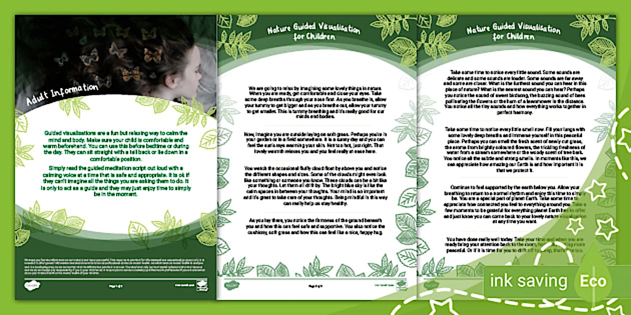 Nature Guided Visualisation for Children (teacher made)