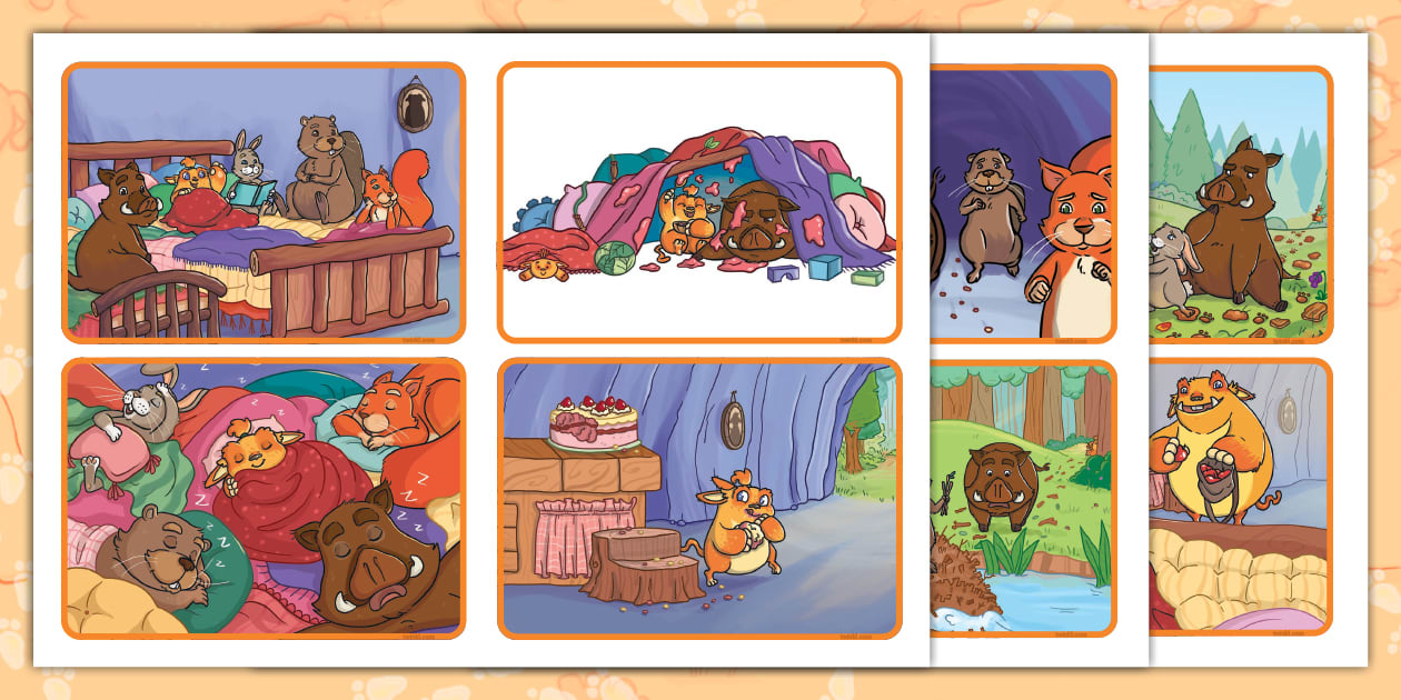 A Baby Monster Surprise Story Sequencing Cards - Twinkl