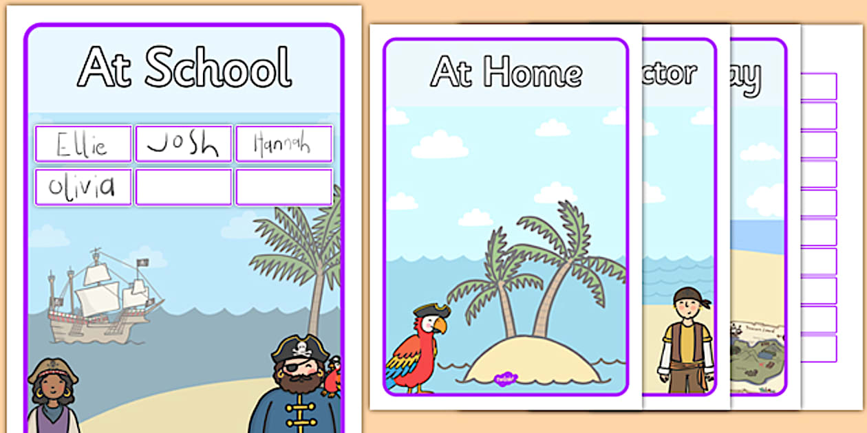 Pirate Themed Attendance Display Posters (teacher made)