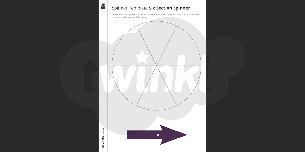 spinner template 10 sections