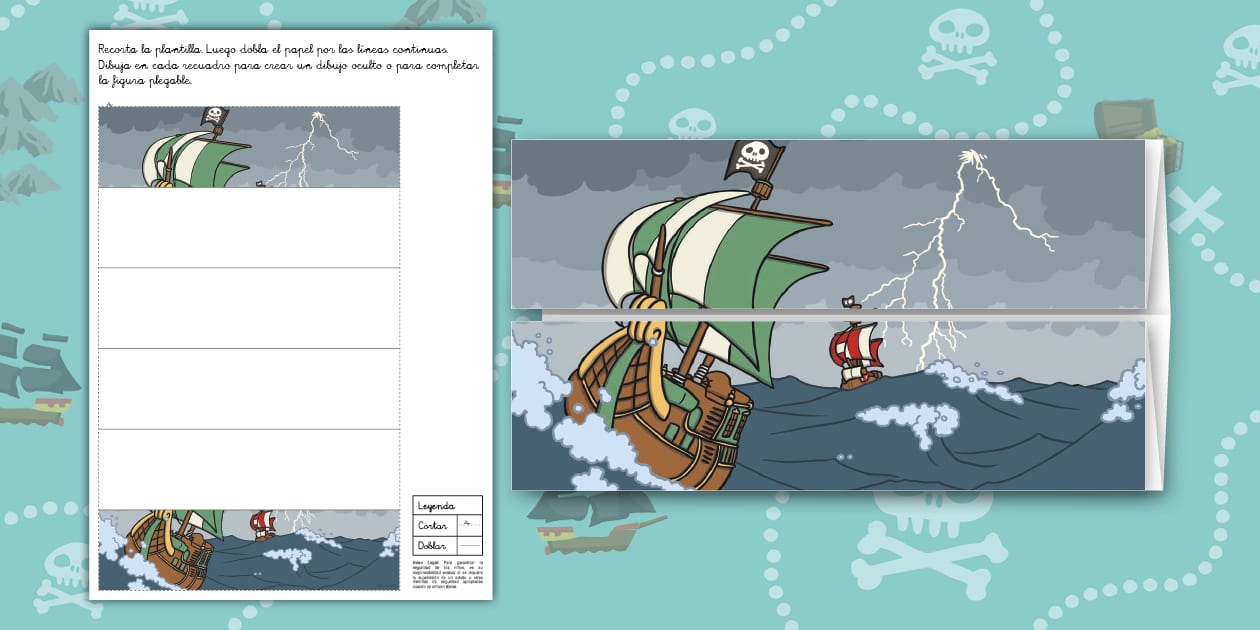 Foldable: Los Piratas (teacher made) - Twinkl