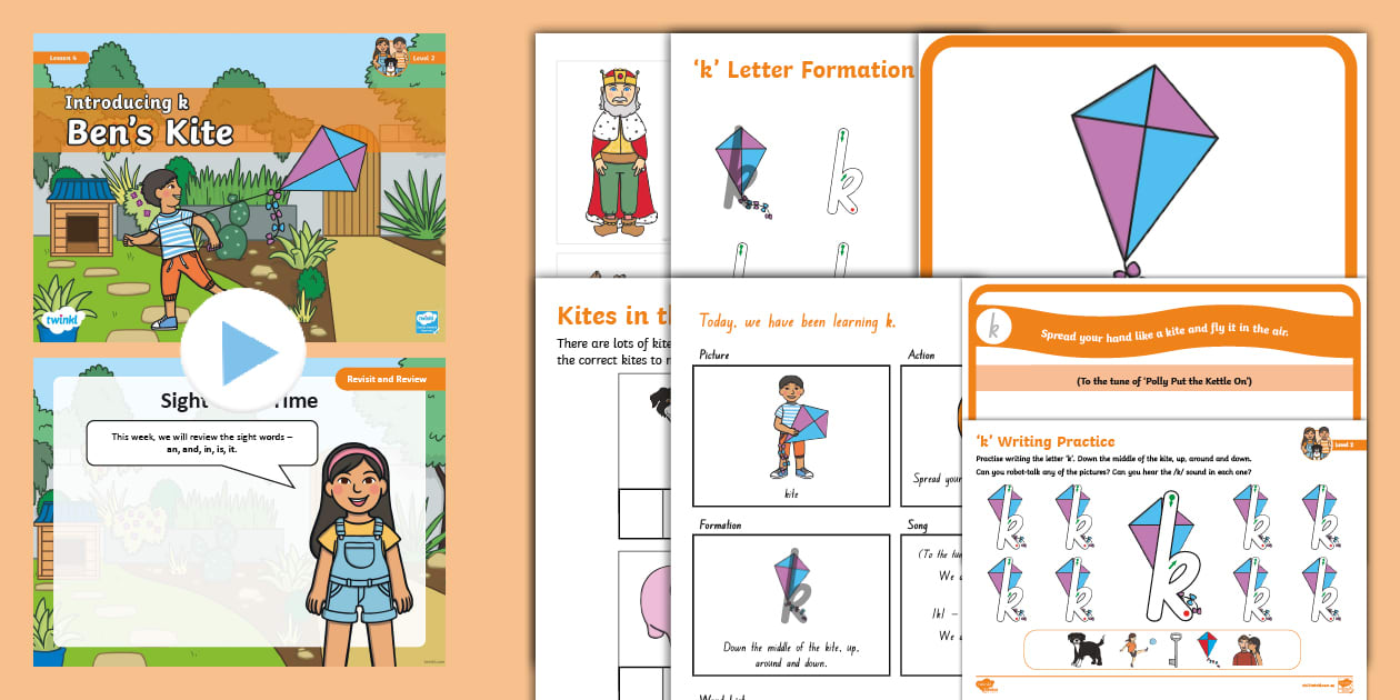 Twinkl Phonics Letter 'k' Lesson Level 2 Week 3 Lesson 4