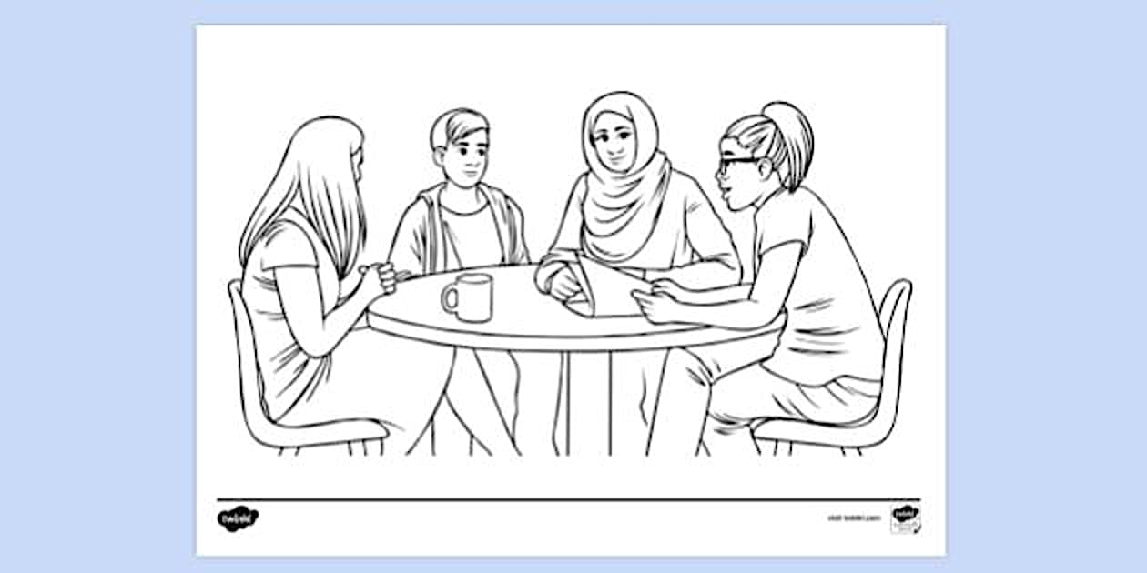 Person Centred Review Meeting Colouring | Colouring Sheet