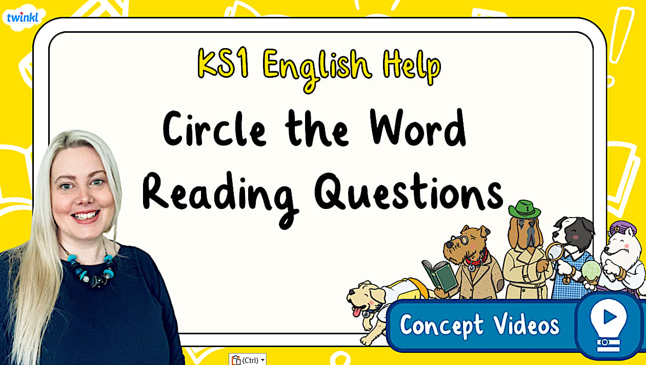 Circle the Word Reading Questions | KS1 English Concept Video