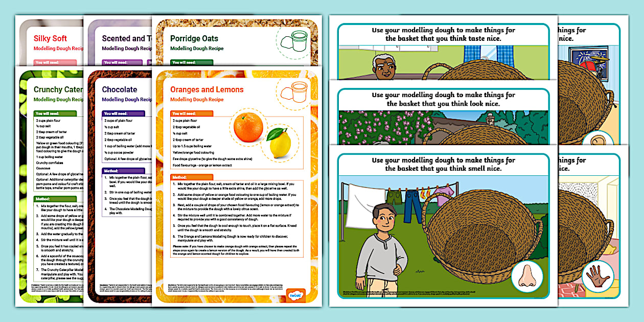 All About Me My Senses Modelling Dough Recipe and Mat Pack