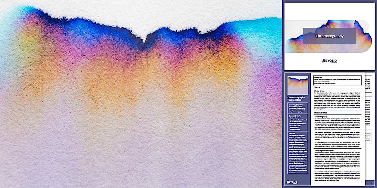 Chromatography Lesson Pack | KS3 Chemistry | Beyond