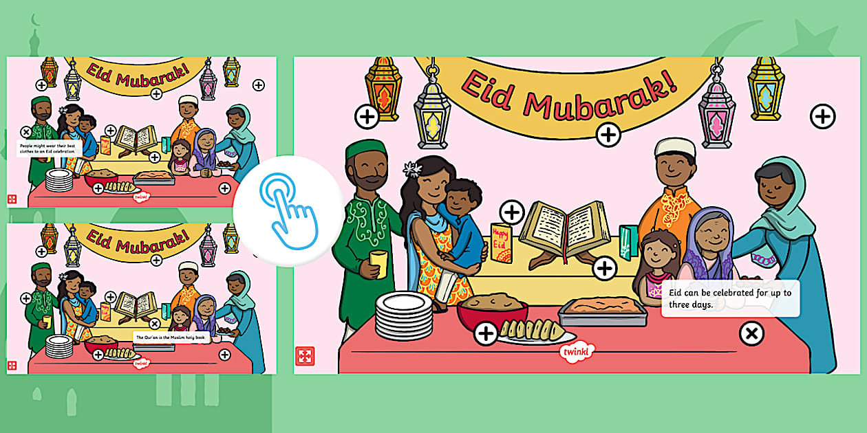 Interactive Eid al-Fitr Hotspots Activity | Twinkl Go!