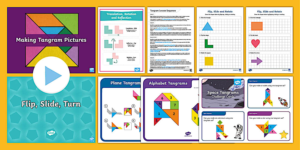 Tangrams Pack | Year 2 Location and Transformation - Twinkl