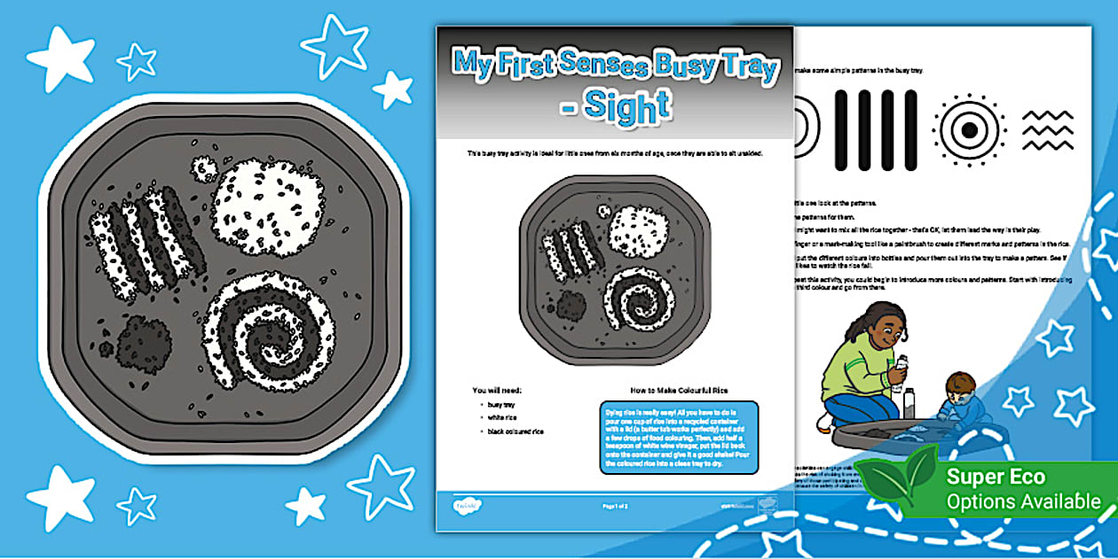 My First Senses Busy Tray - Sight-Themed Busy Tray - Twinkl