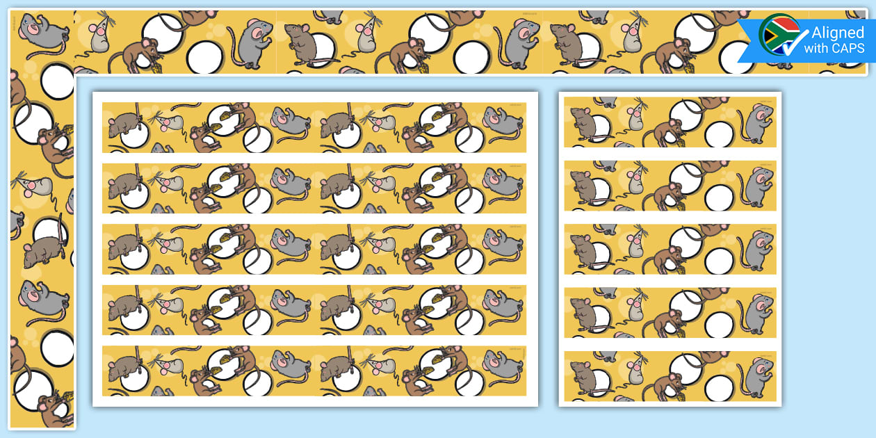 Mouse-Themed Display Border (Teacher-Made) - Twinkl