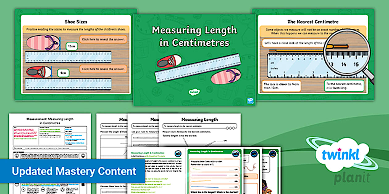 Y2 Standard Units to Measure Length and Height Planit Maths lesson 1