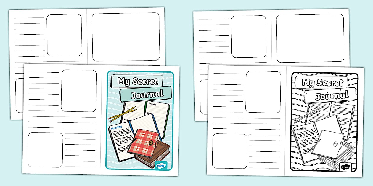 My Secret Journal Writing Template (Teacher-Made) - Twinkl