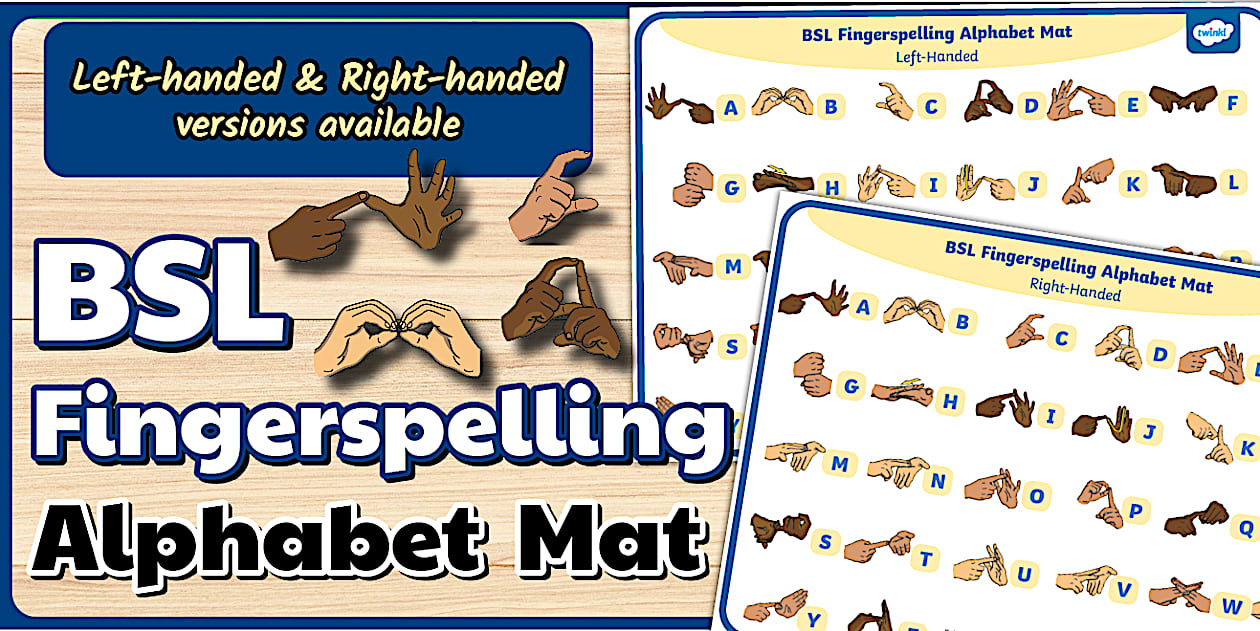 BSL Fingerspelling Alphabet Resource
