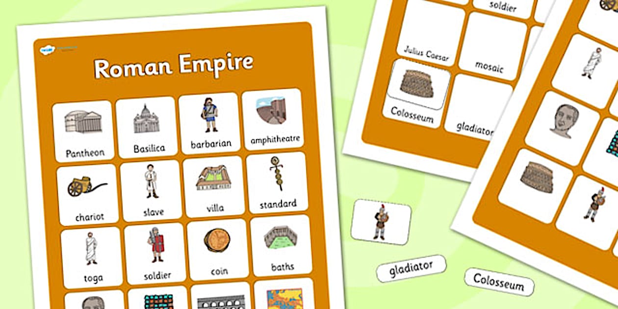 Roman Empire Vocabulary Poster (teacher made) - Twinkl