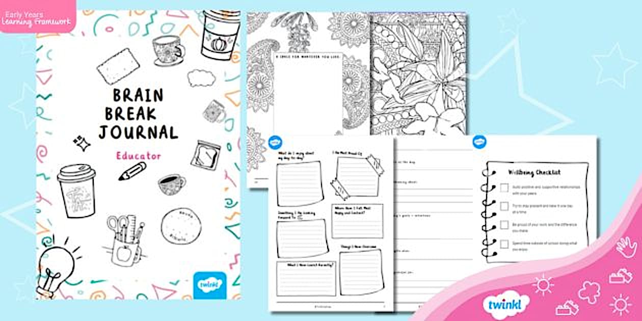 Brain Break Journal for Educators (teacher made) - Twinkl