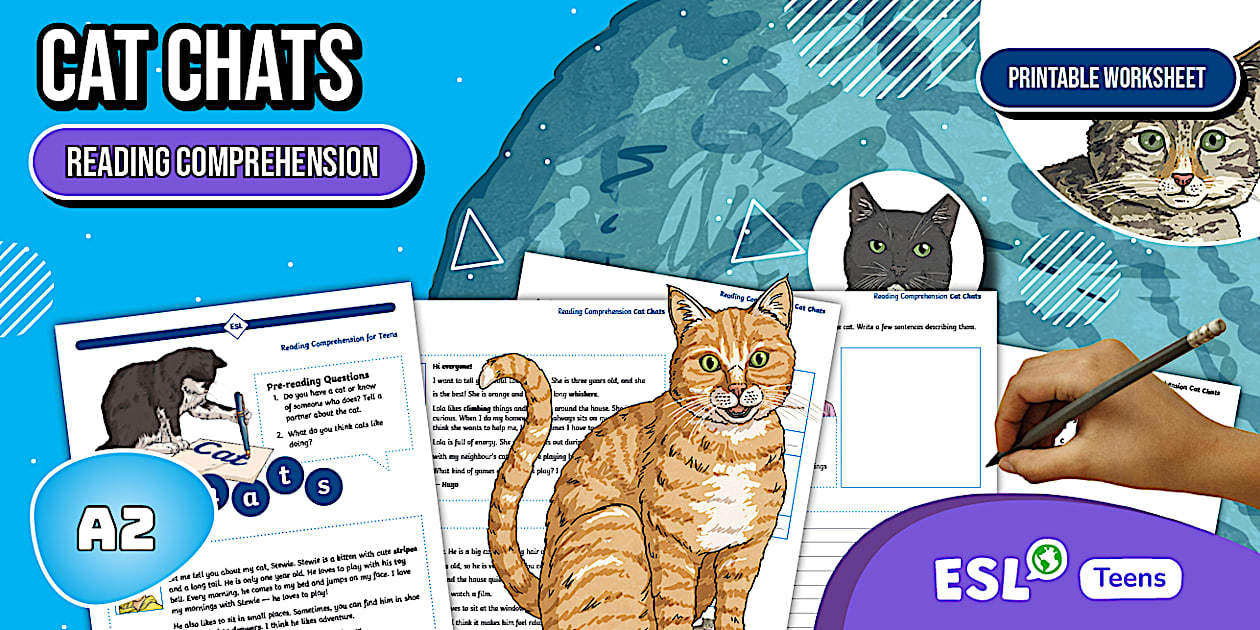 ESL Reading Comprehension: Cat Chats on Twinkl
