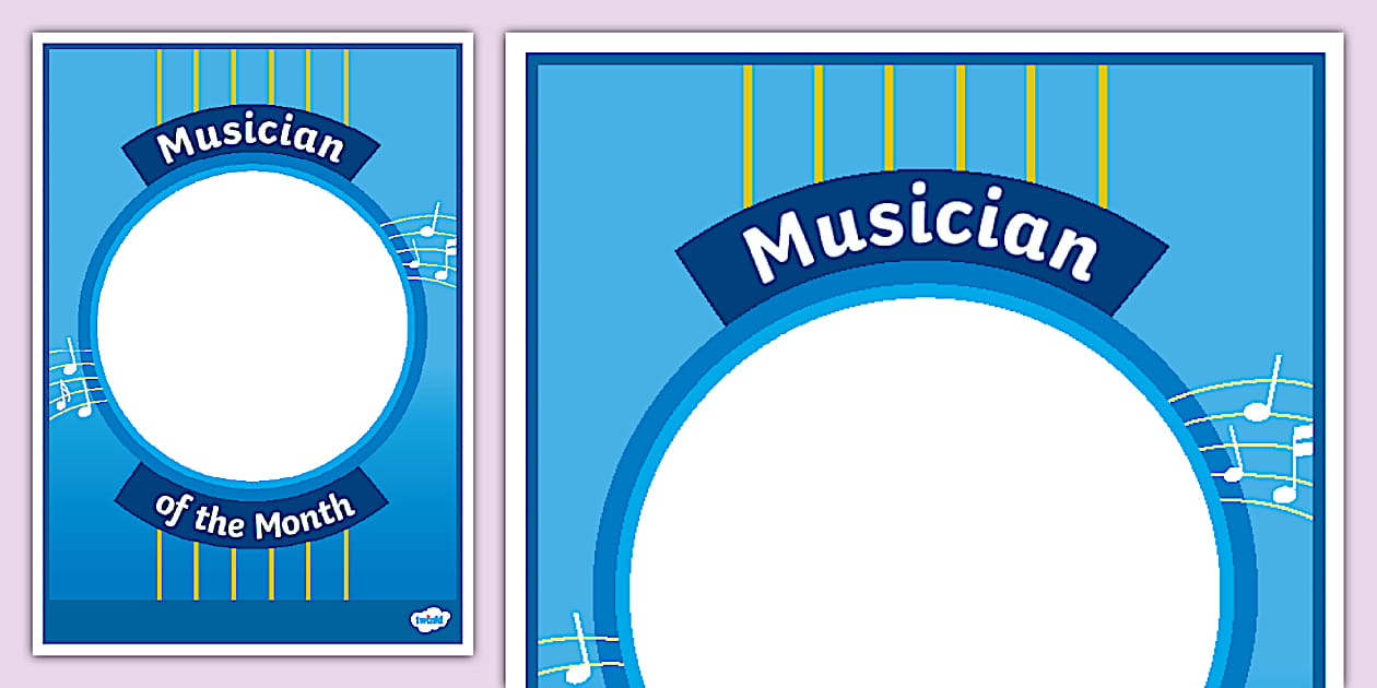 👉 Musician of the Month Display Poster (teacher made)