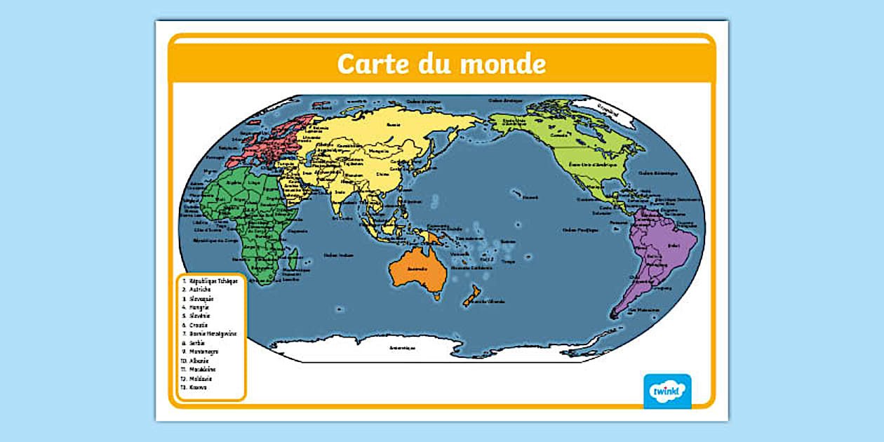 Carte du monde