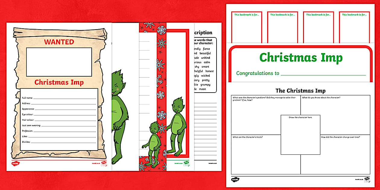 The Christmas Imp Activity Pack (teacher made) - Twinkl