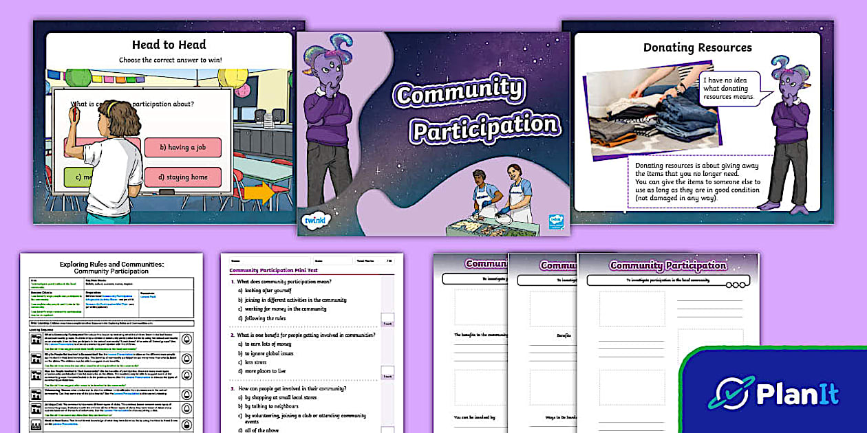 Yr 3 Civics and Citizenship Lesson 6 Community Participation