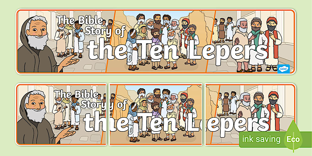 Jesus Heals Ten Lepers Display Banner | CfE Resources