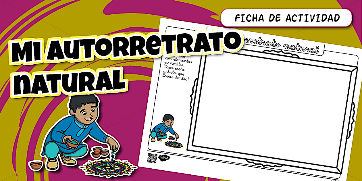 Ficha de actividad: Mi autorretrato natural