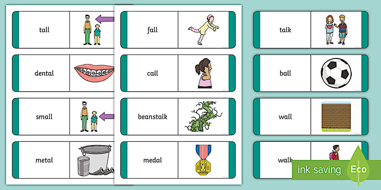 'al' Words - CfE First Level Resources - Twinkl