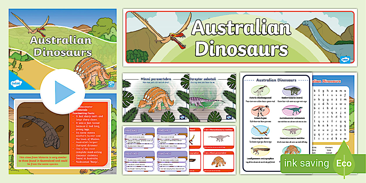 Australian Dinosaurs Lesson Pack | Twinkl Resources - Twinkl
