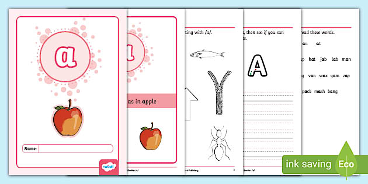 Sound-Symbol Booklet /a/ (teacher made) - Twinkl