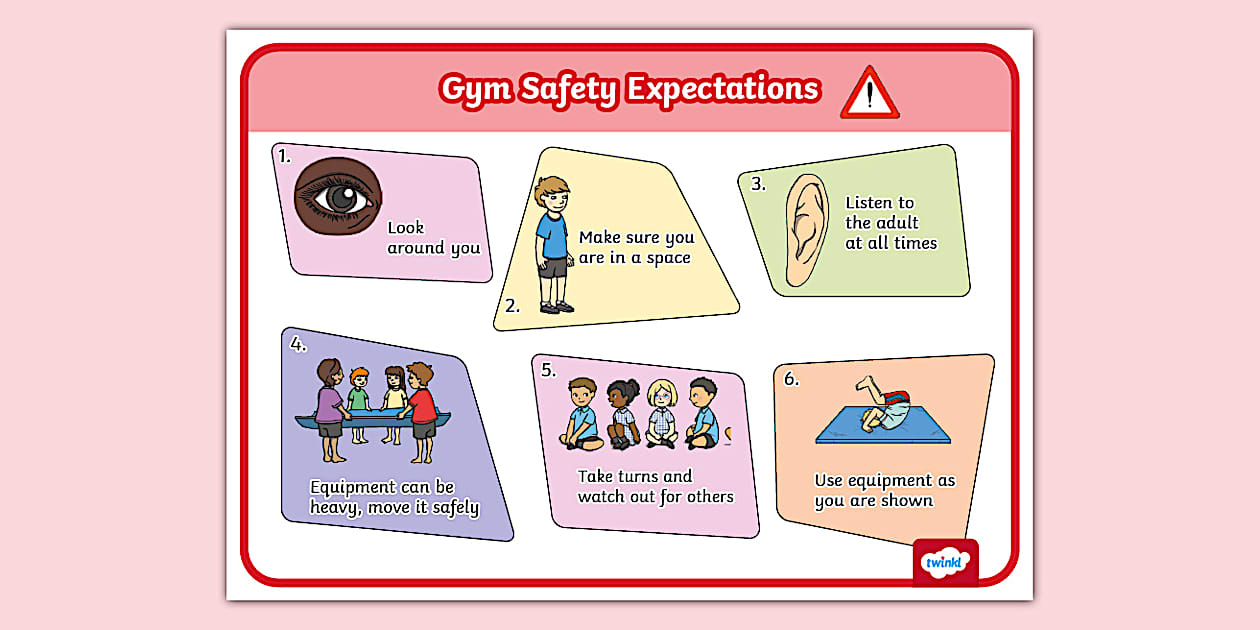 Gym Safety Expectations Poster (teacher made) - Twinkl