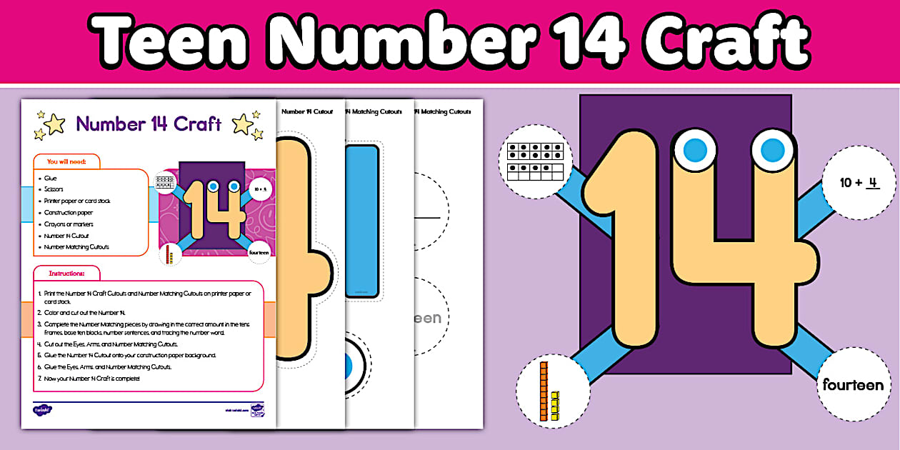 Teen Number 14 Craft