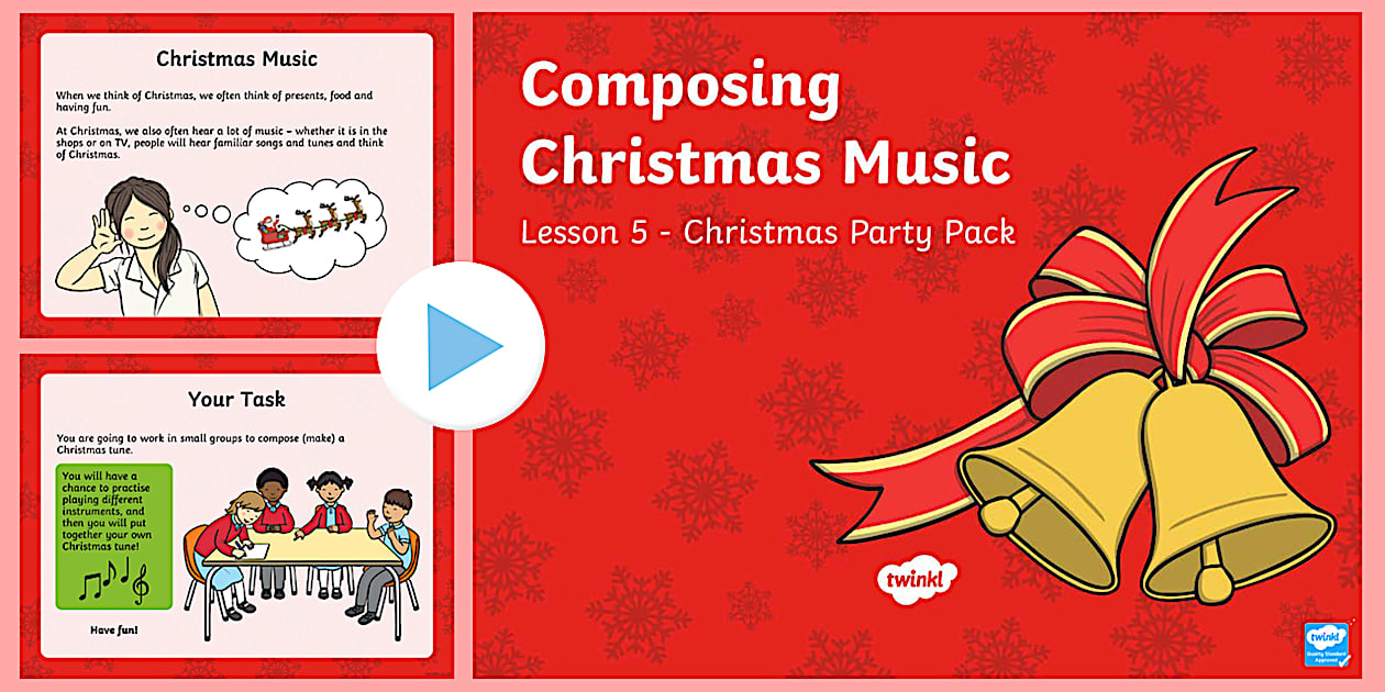 KS1 Composing Christmas Music for Classroom PowerPoint