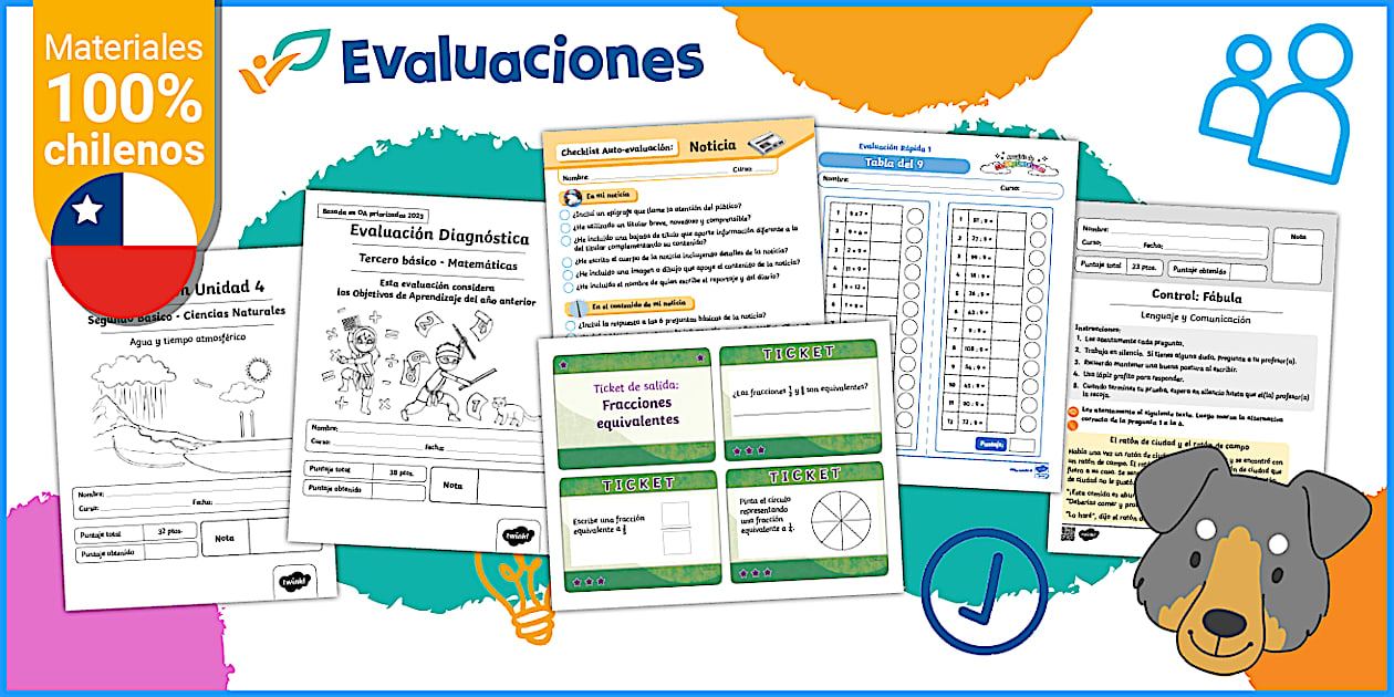 Evaluaciones, Pruebas y Controles | Educación Básica | Chile