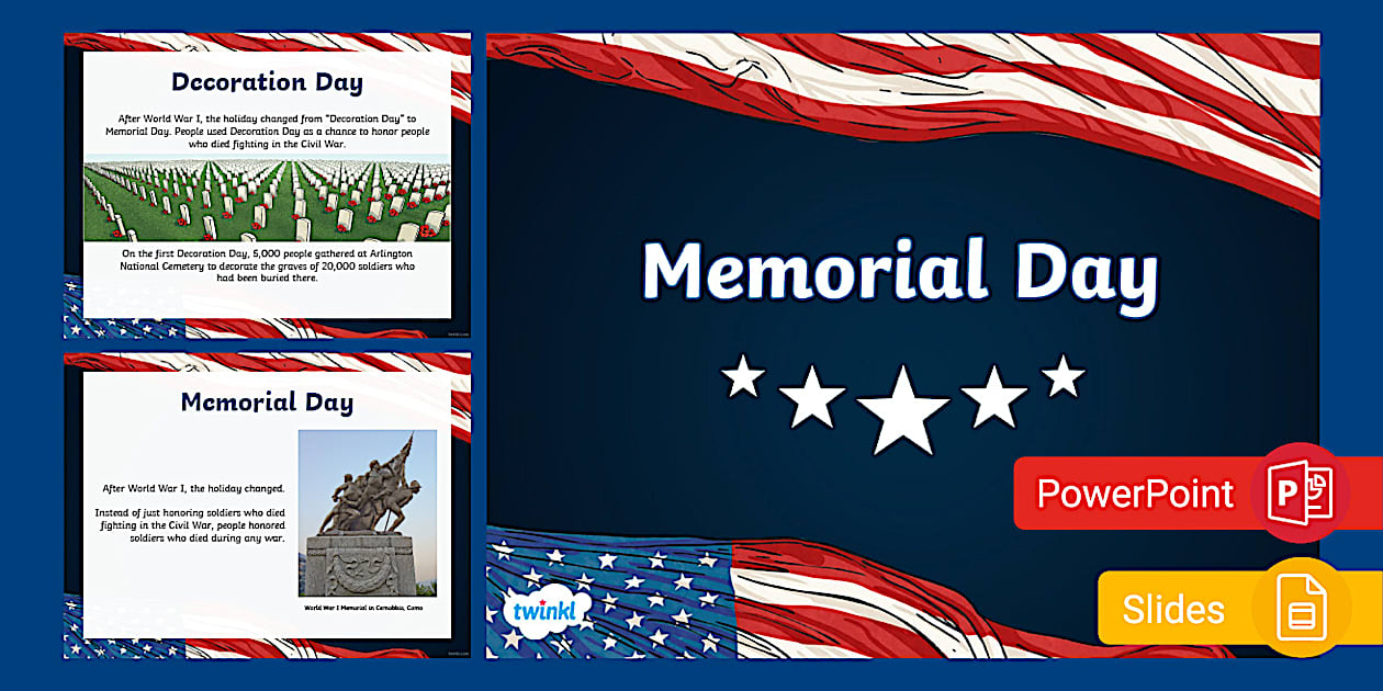 Memorial Day Informational PowerPoint & Google Slides
