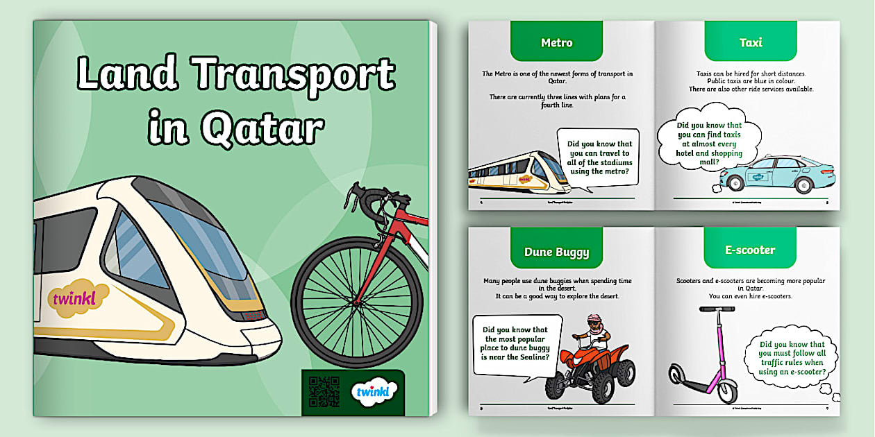 Land Transport in Qatar eBook (teacher made) - Twinkl