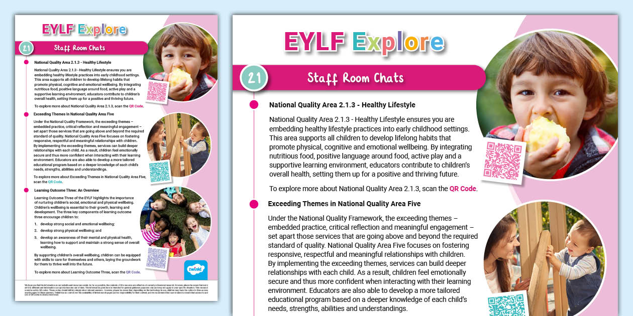 EYLF Explore Vol 21 (Teacher-Made) - Twinkl