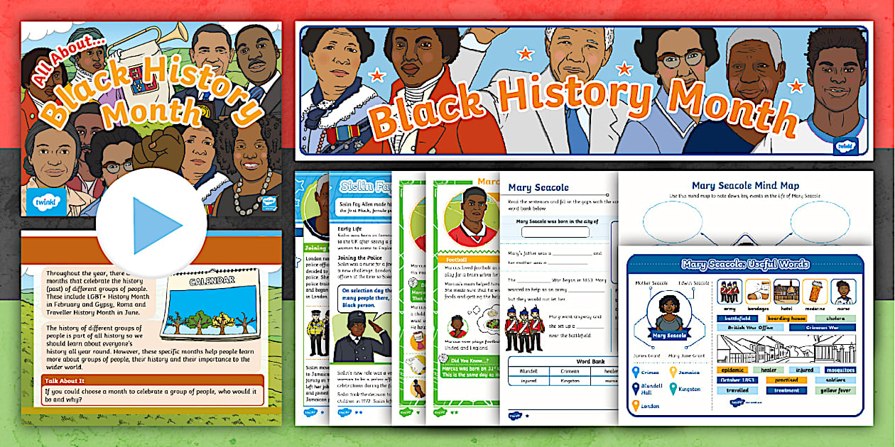 KS1 Black History Month Resource Pack (teacher made)