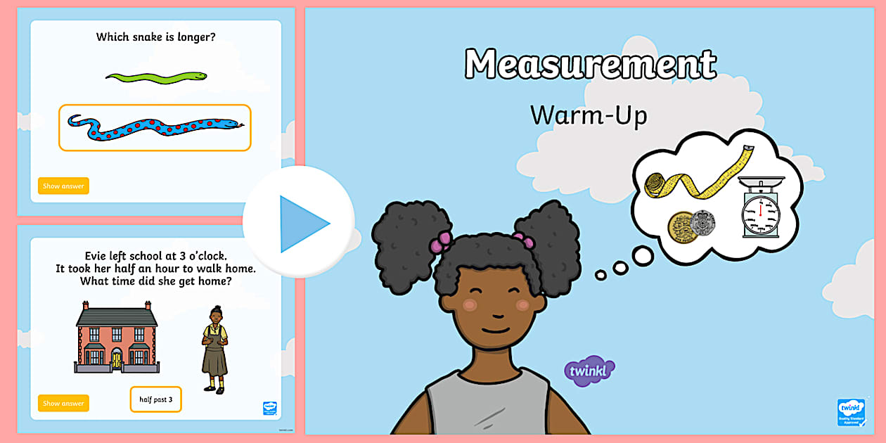Year 1 Measurement Maths Warm-Up PowerPoint (teacher made)