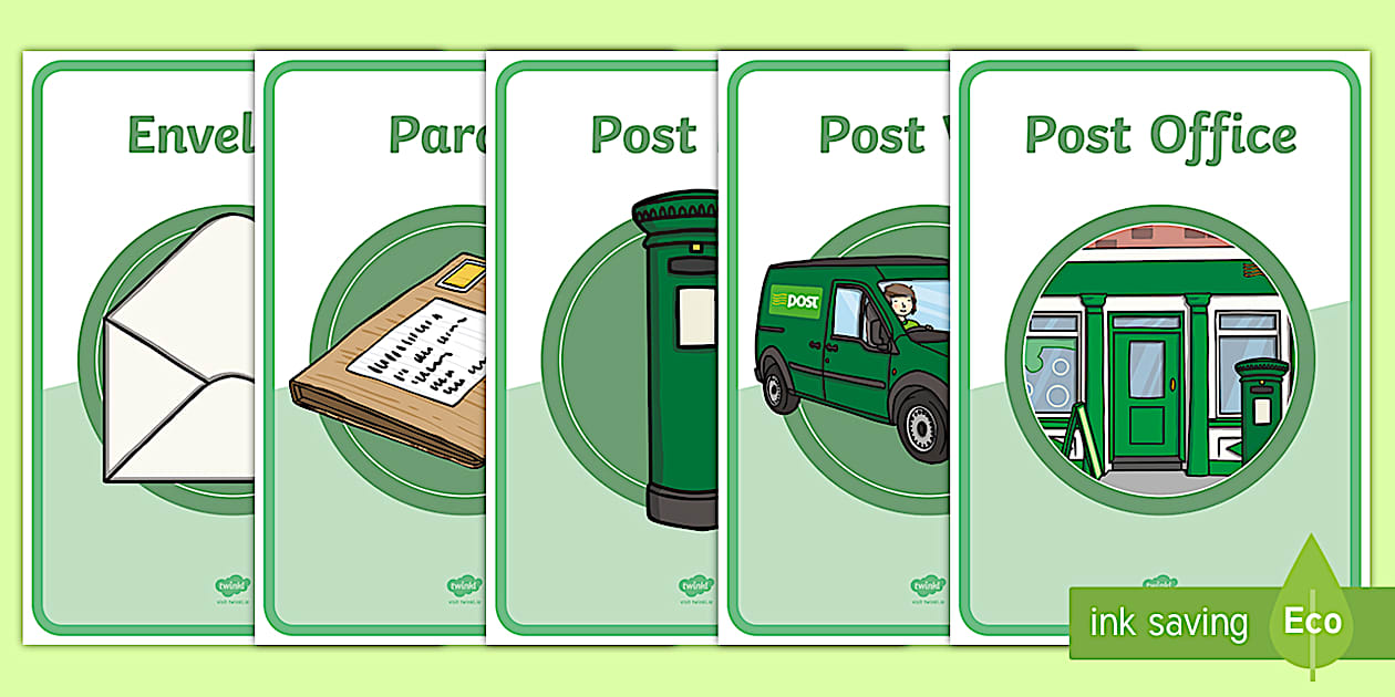 The Post Office Aistear Photo Display Posters - Twinkl