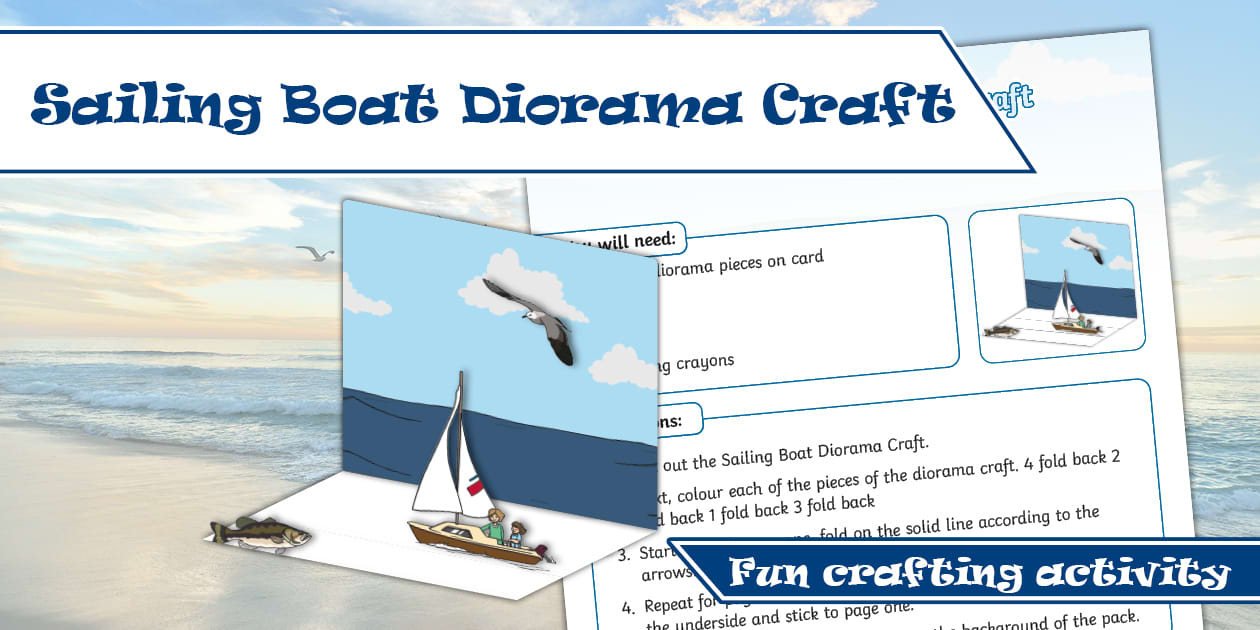 Sailing Boat Diorama Craft
