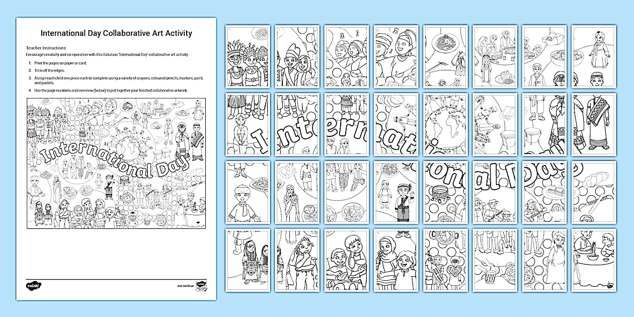 International Day - Collaborative Art Project