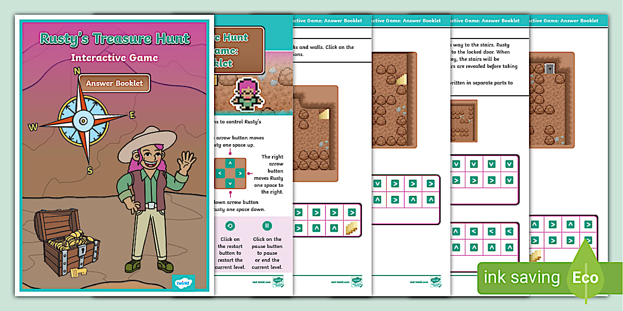 Rusty's Treasure Hunt Interactive Game: Answer Booklet