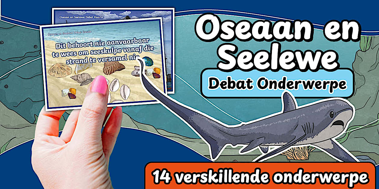IF Afrikaans Oseaan en Seelewe Debat Onderwerpe Kaarte